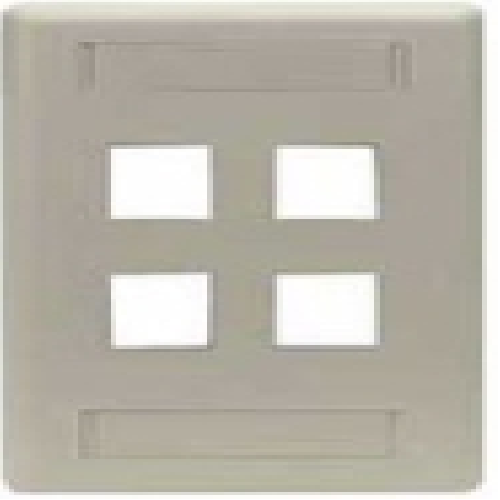 Hubbell, IFP14TI, IFP Face Plate, Single-Gang Telco Ivory - 4-port ...
